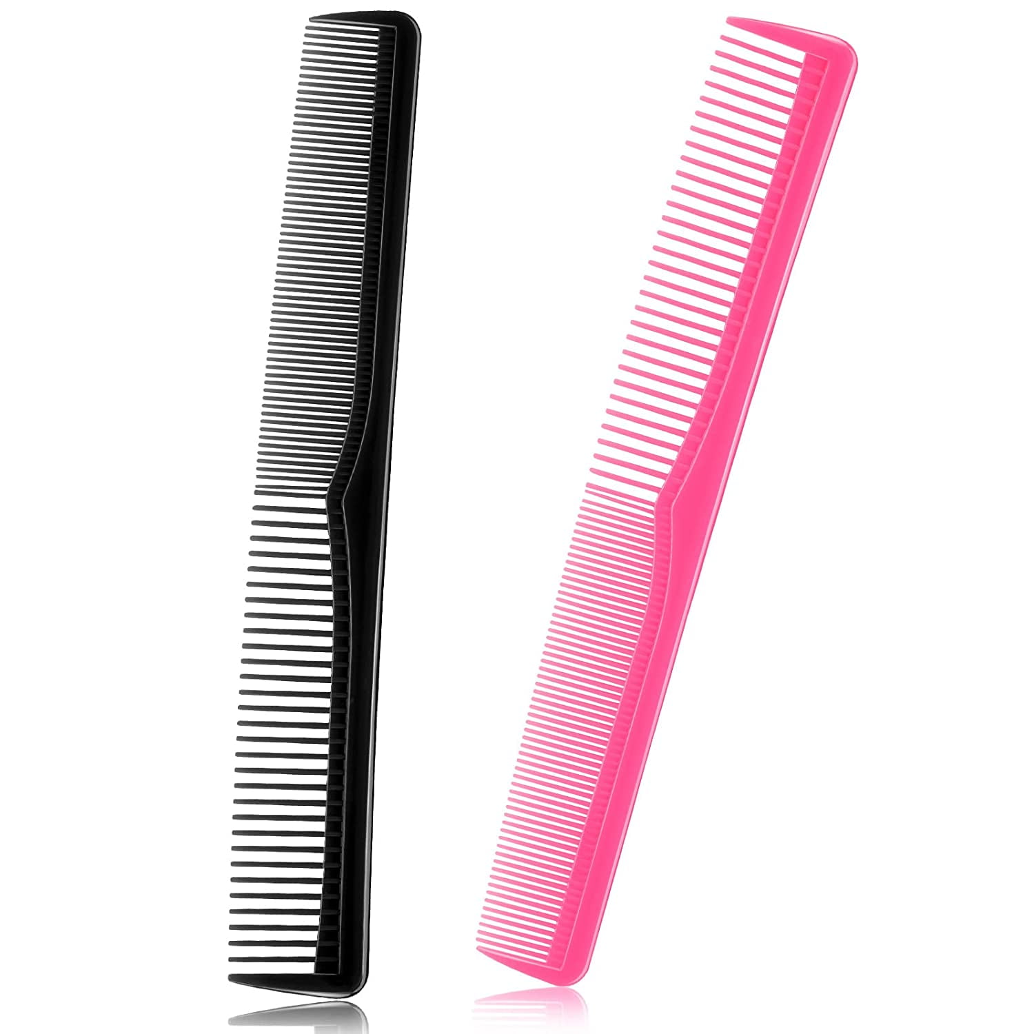 2 Pack Long Styling Comb Fine Tooth Hair Comb Plastic Cutting Comb ...