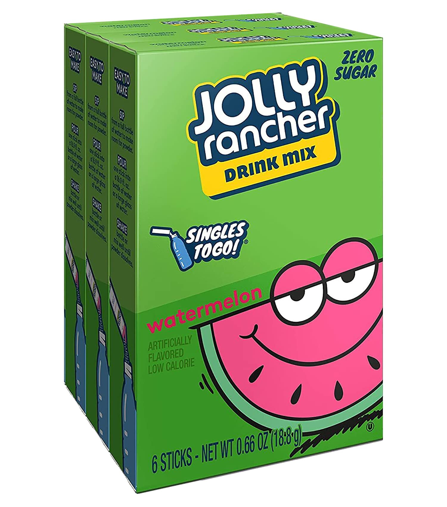 Pack of 2 - Lot Of 3- (6-Ct.) Boxes Jolly Rancher Watermelon Singles To ...