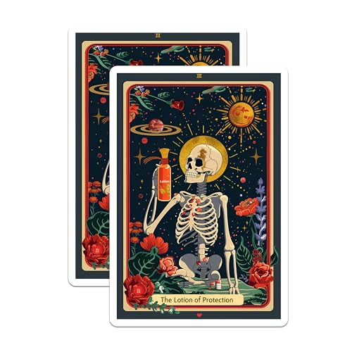 (2 Pack) Lotion of Protection Design Magnet - Cosmic Skeleton Art - 5 ...