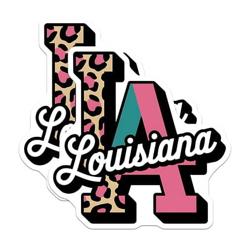 (2 Pack) Louisiana Magnets - Leopard Print - Cool State Magnet ...