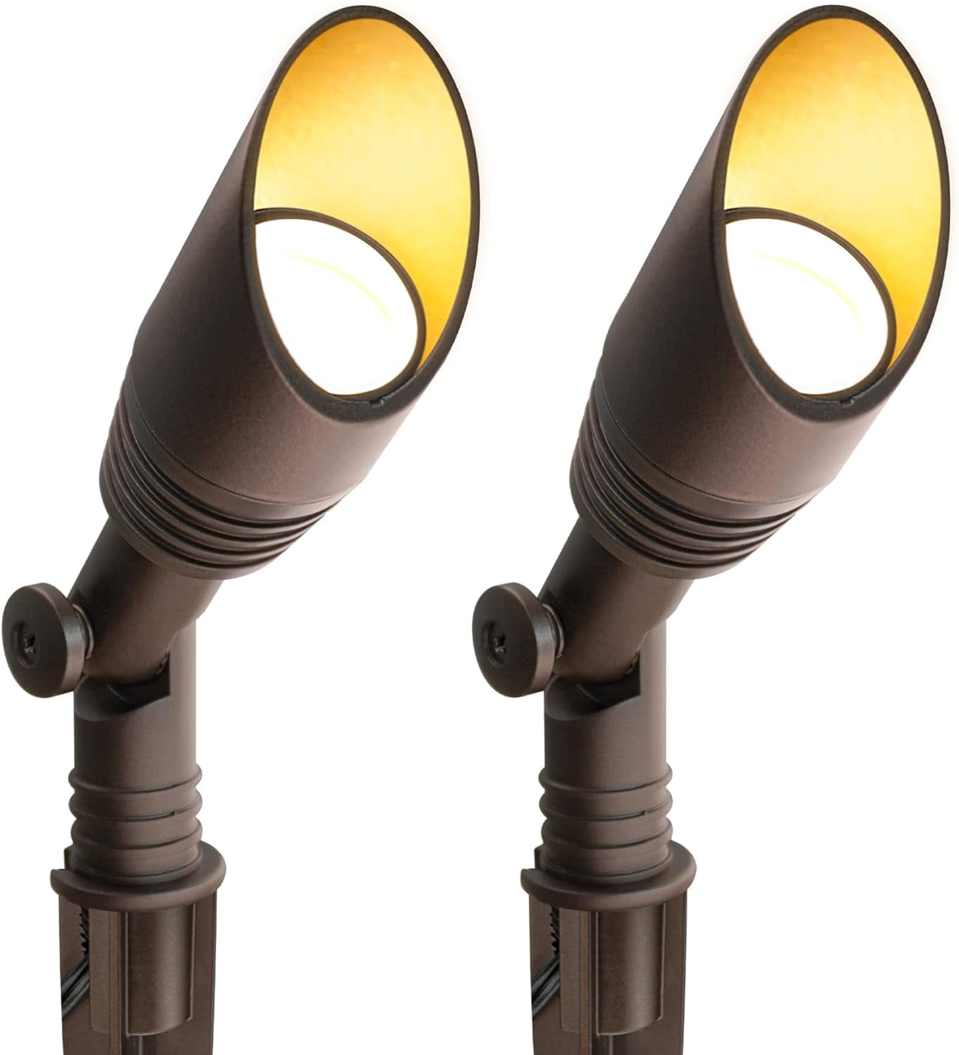 2 Pack Low Voltage Landscape Spot Lights, 12V LED Outdoor Spotlight ...