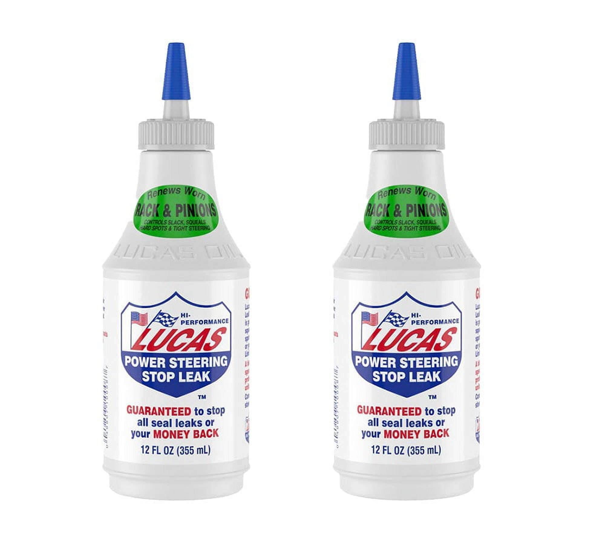 (2 Pack) Lucas Oil 10008 Power Steering Stop Leak - 12 Ounce - Walmart.com