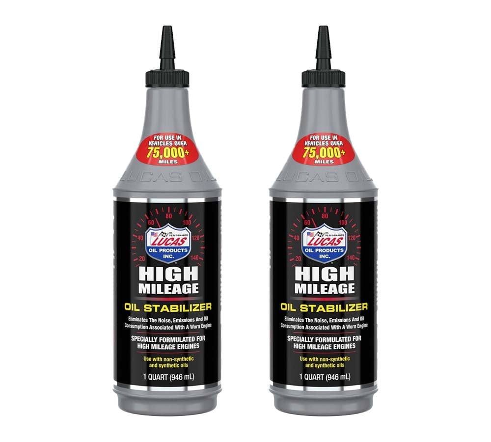 (2 Pack) Lucas Oil 10118 High Mileage Oil Stabilizer - Walmart Business ...