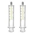 2 Pack Luer Lock Reusable Glass Syringe With No Needle, 50ml - Walmart.com