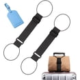 2 Pack Luggage Connector Straps for Suitcase Handle, Adjustable Elastic ...