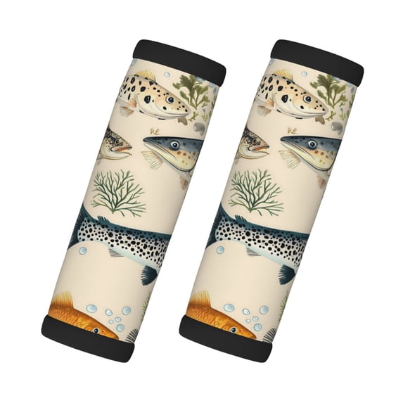 2 Pack Luggage Handle Covers And Grips Dimensions: 5.5 X 4.7 Inches ...