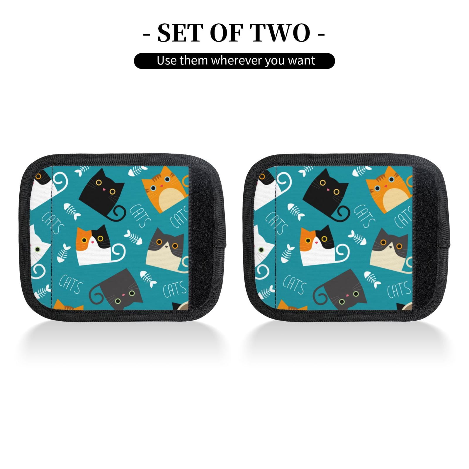 2 Pack Luggage Handle Wraps For Suitcase Comfort Soft Handle Covers ...