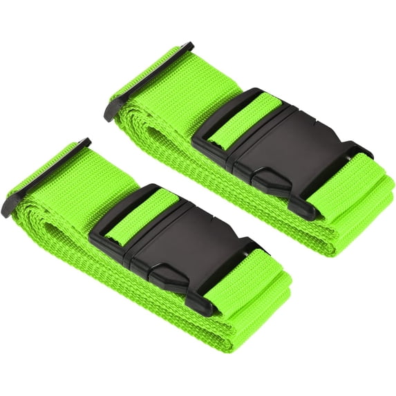 2 Pack Luggage Straps Suitcase Belts- Travel Adjustable PP Baggage ...