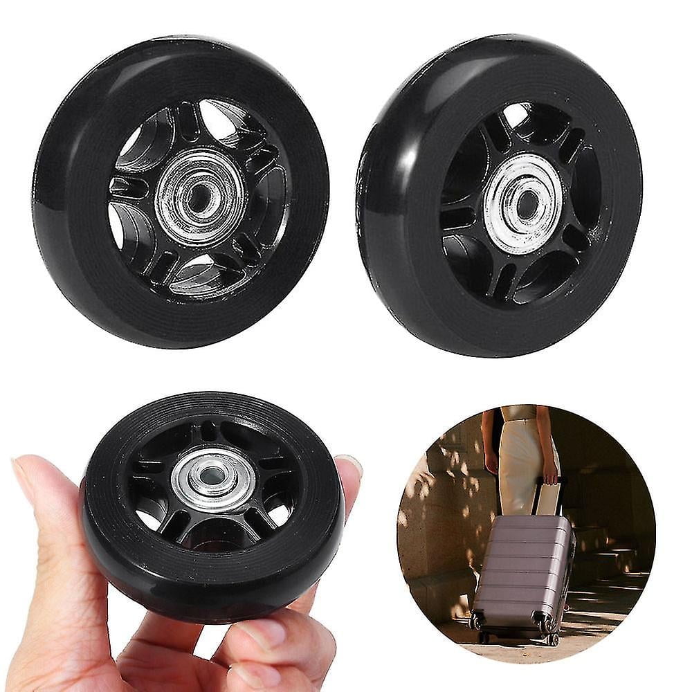 2 Pack Luggage Suitcase Replacement Wheels Rubber Swivel Caster Wheels ...