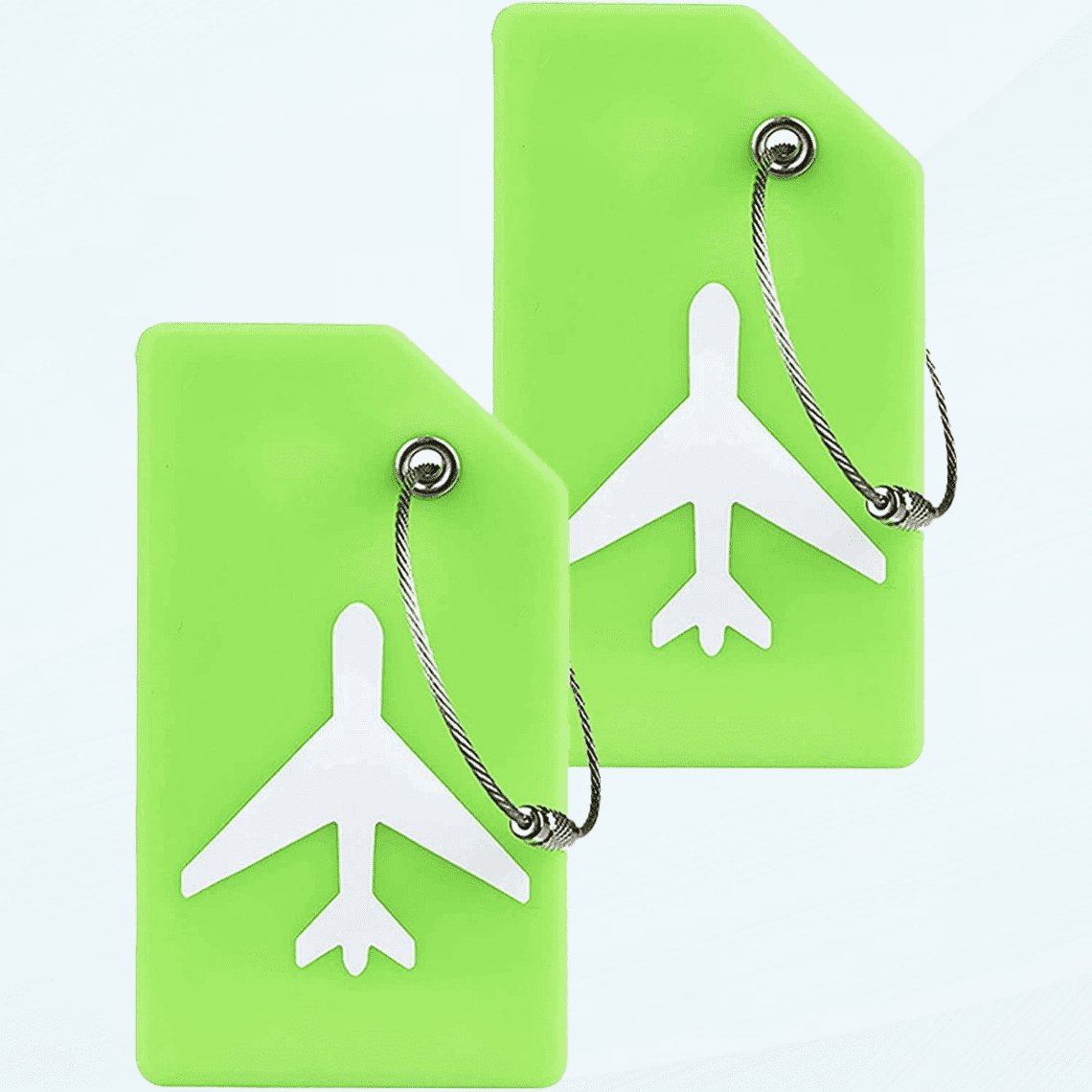 2 Pack Luggage Tags, Bag Tags for Luggage, Silicone Travel Tag with Name ID Card, Suitcase Tags ...