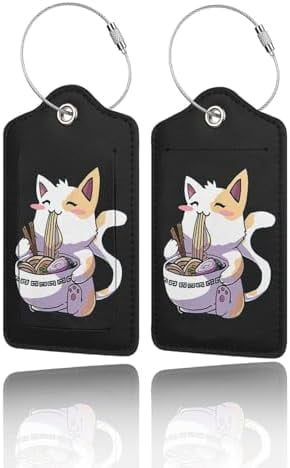 2 Pack Luggage Tags for Suitcase, Privacy Cover ID Label with Stainless ...