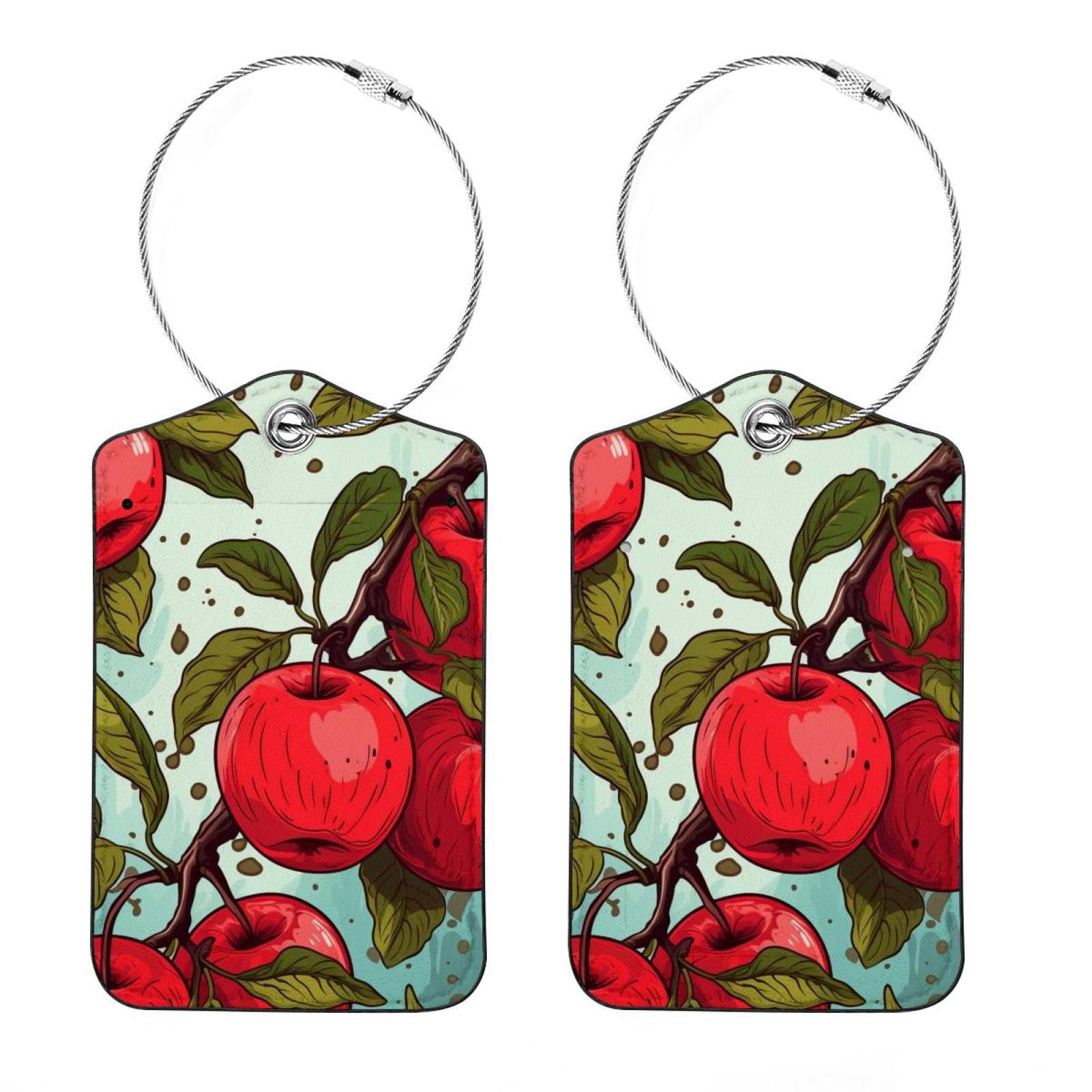 2 Pack Luggage Tags for Suitcases Leather Name Travel Tags for Luggage ...