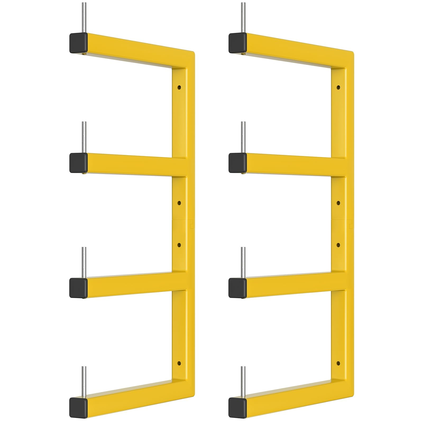 2-Pack Lumber Storage Rack, Wood Storage Racks Wall Heavy Duty Garage ...