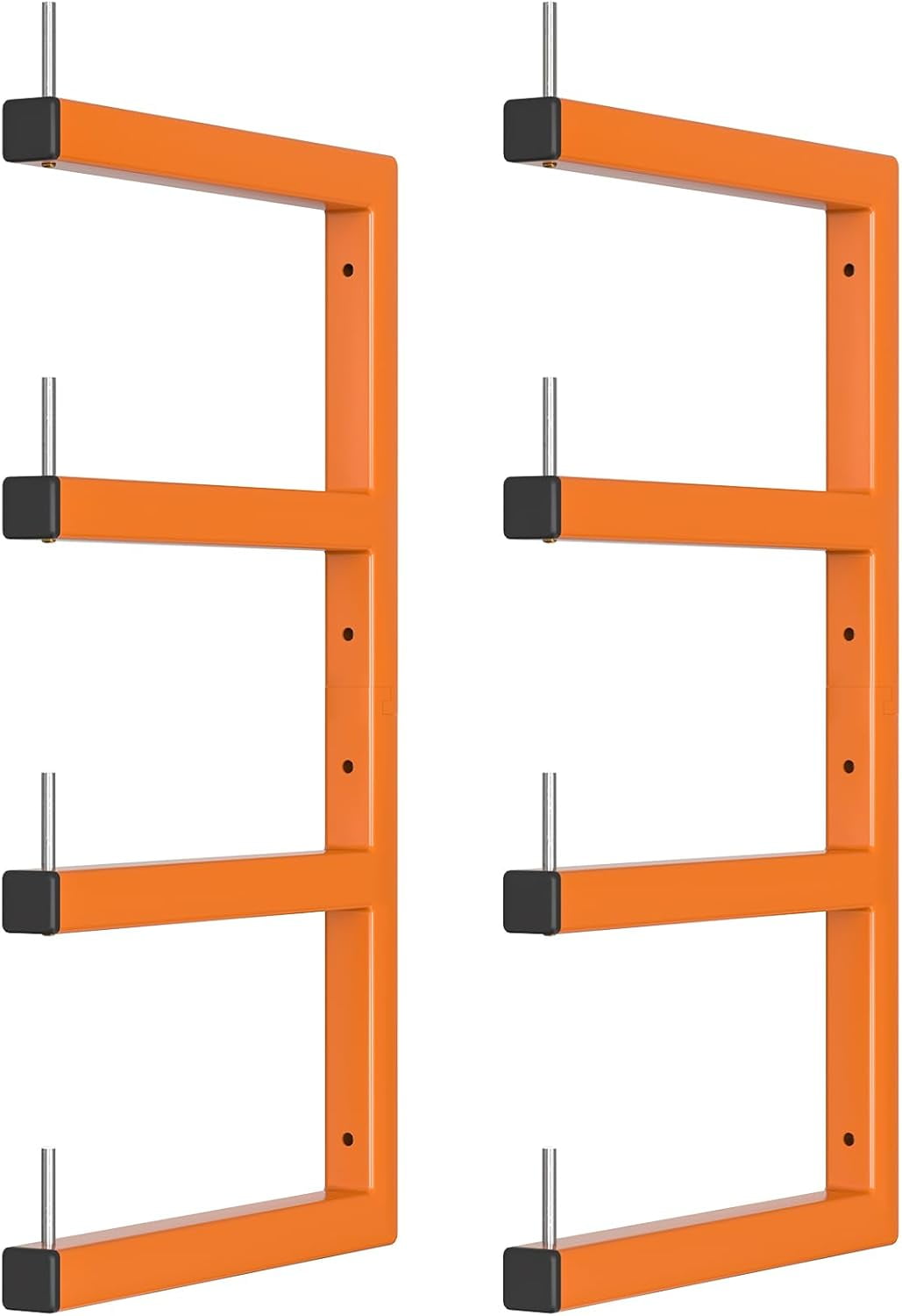 2-Pack Lumber Storage Rack, Wood Storage Racks Wall Mount, Heavy Duty ...