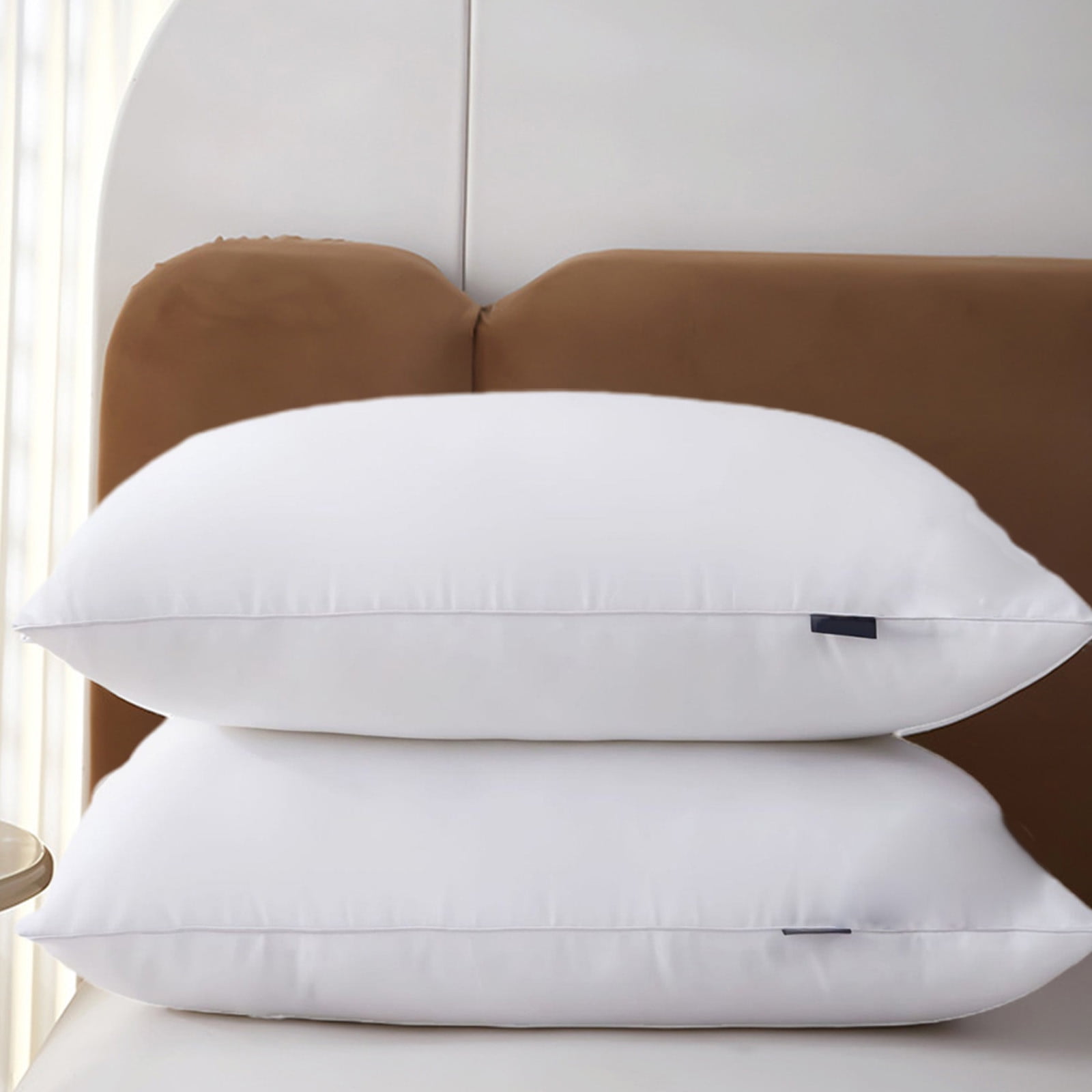 2-Pack Luxury Hotel Pillows - Ultra Soft Down Velvet Cover, Hypoallergenic & Breathable (48x74cm ...