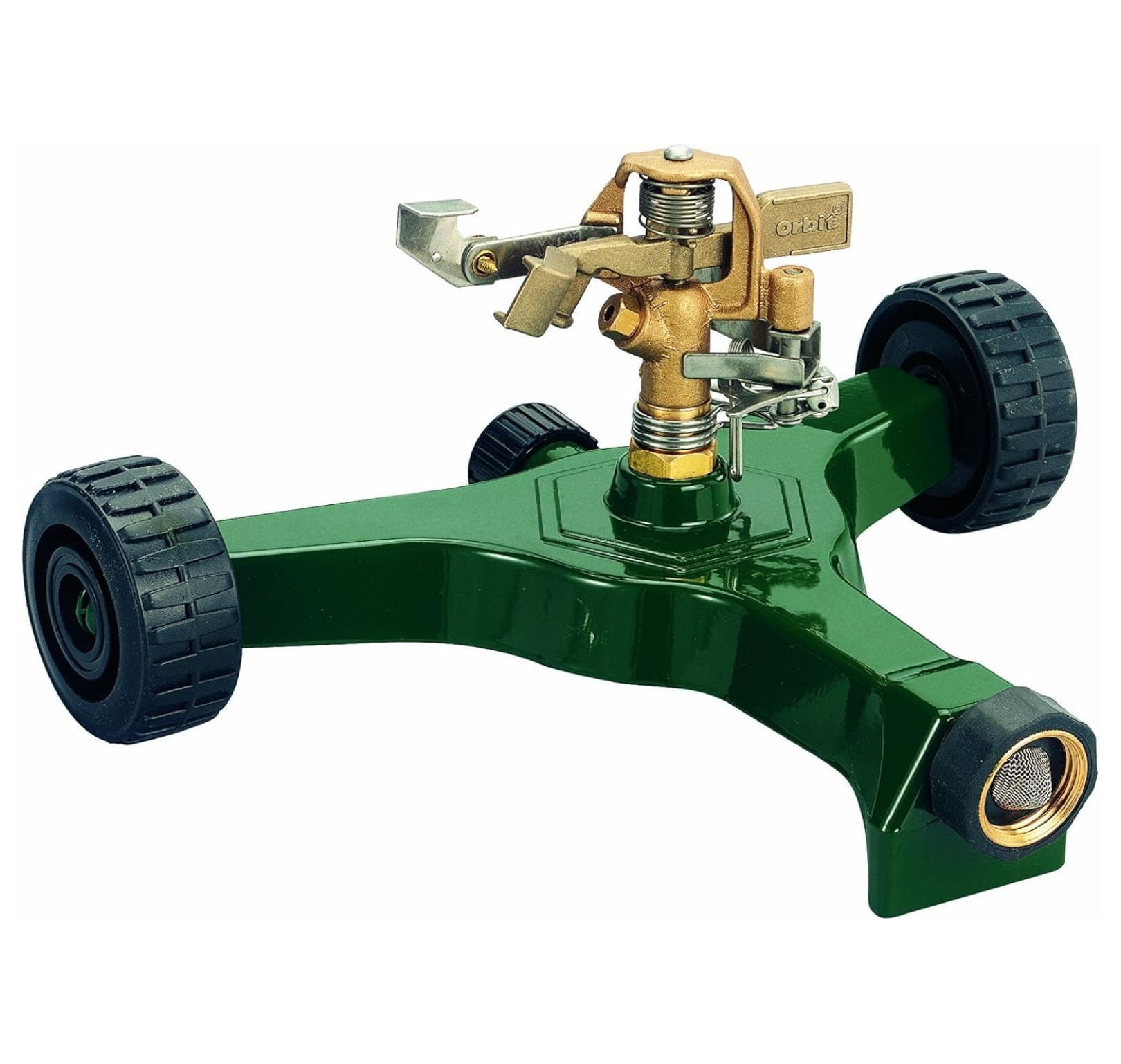 2-Pack LzerLyh 56186N Brass Impact Sprinkler on Wheeled Base ...