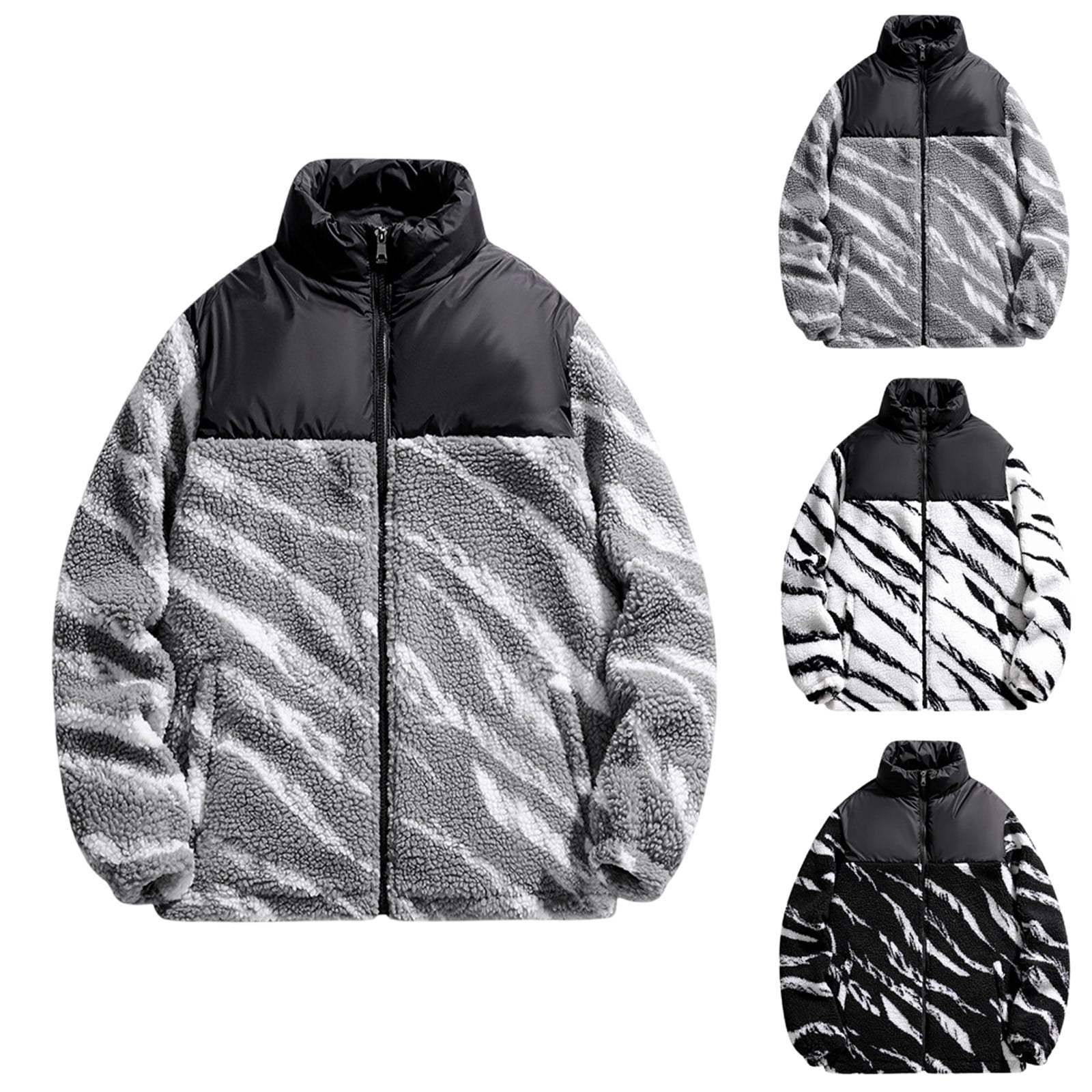 2 Pack M-4X Big & Tall Fleece Jackets for Men with Pockets Plus Size ...
