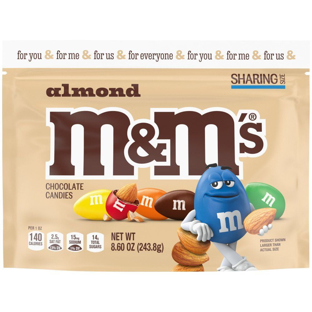 2 Pack - M&M'S Almond Chocolate Candy - Sharing Size - 8.6 oz Packaging ...