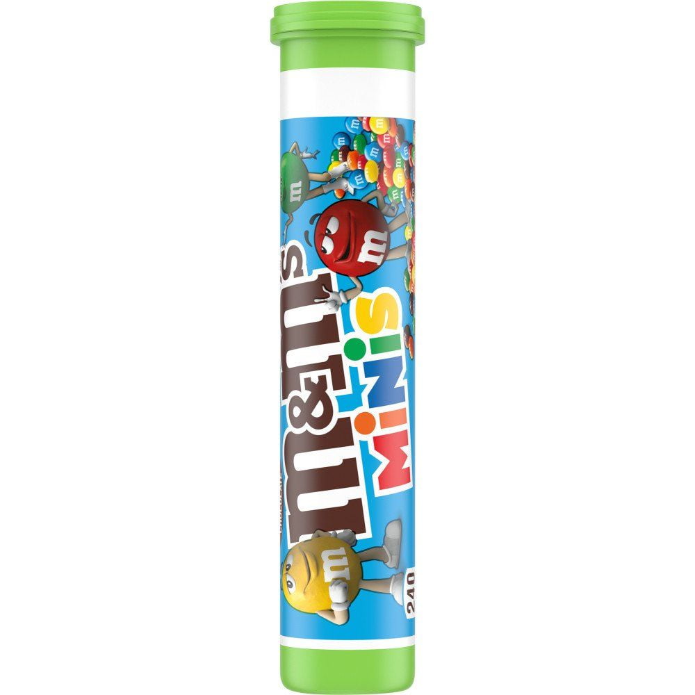 2 Pack - M&M'S Minis Milk Chocolate Candy Mega Tube - 1.77 oz Packaging ...