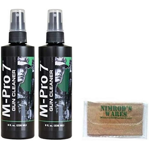 2-Pack M-Pro 7 Gun Cleaner 8 Ounce 070-1005 Bundle with Microfiber ...