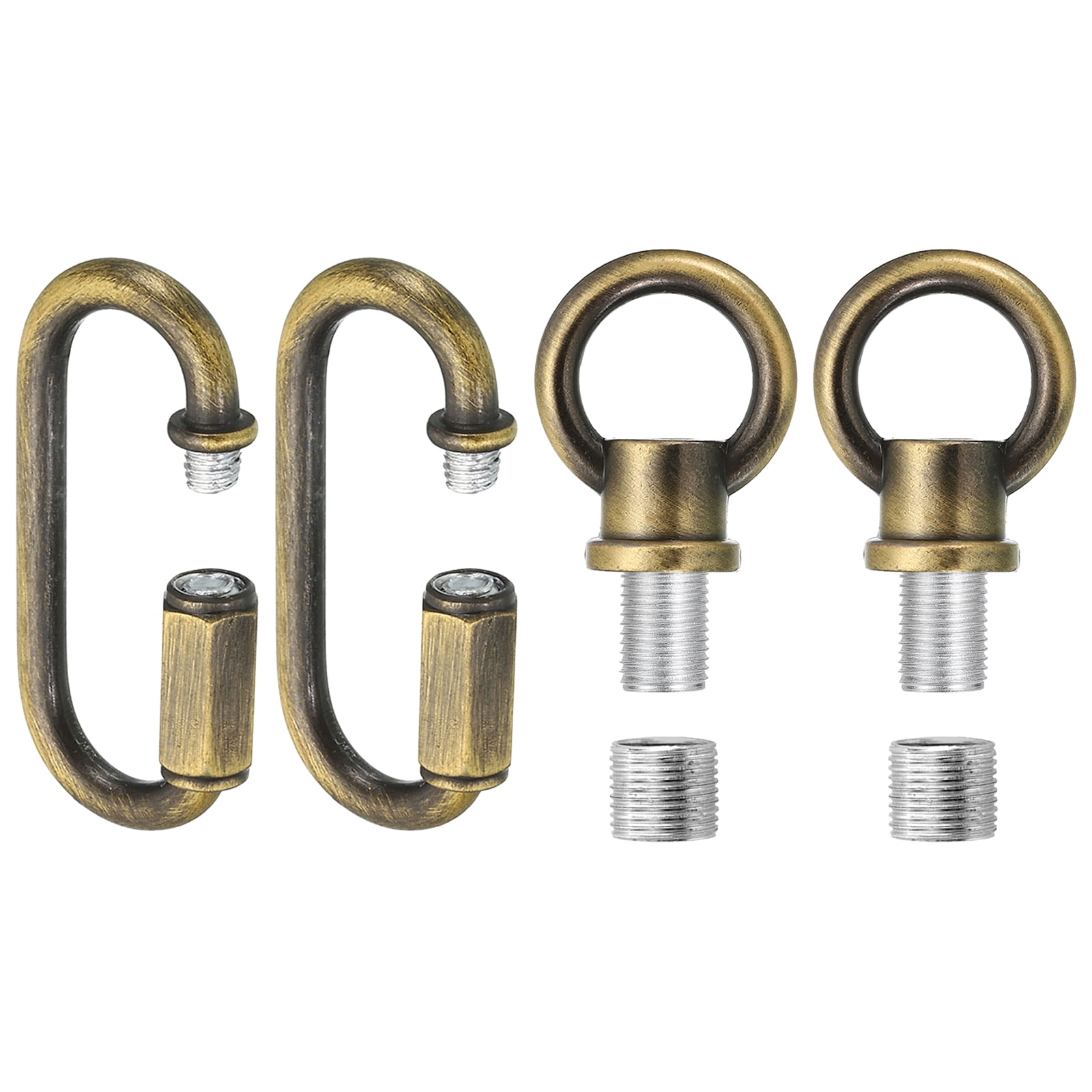 2 Pack M10 Lifting Eye Nut Kit, Bolt Screw Ring, 44 lbs Bronze ...