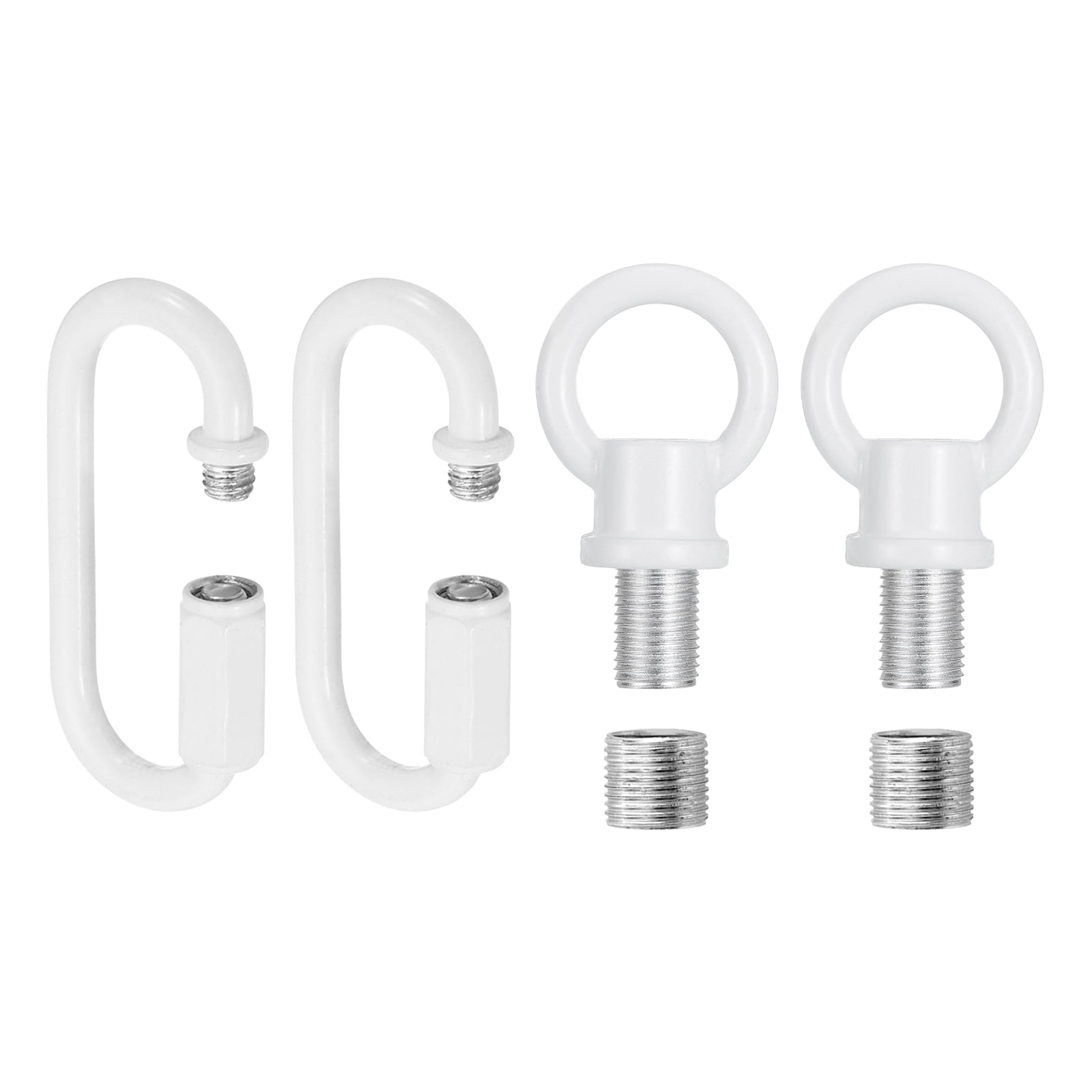 2 Pack M10 Lifting Eye Nut Kit, Bolt Screw Ring, 44 lbs White - Walmart.com