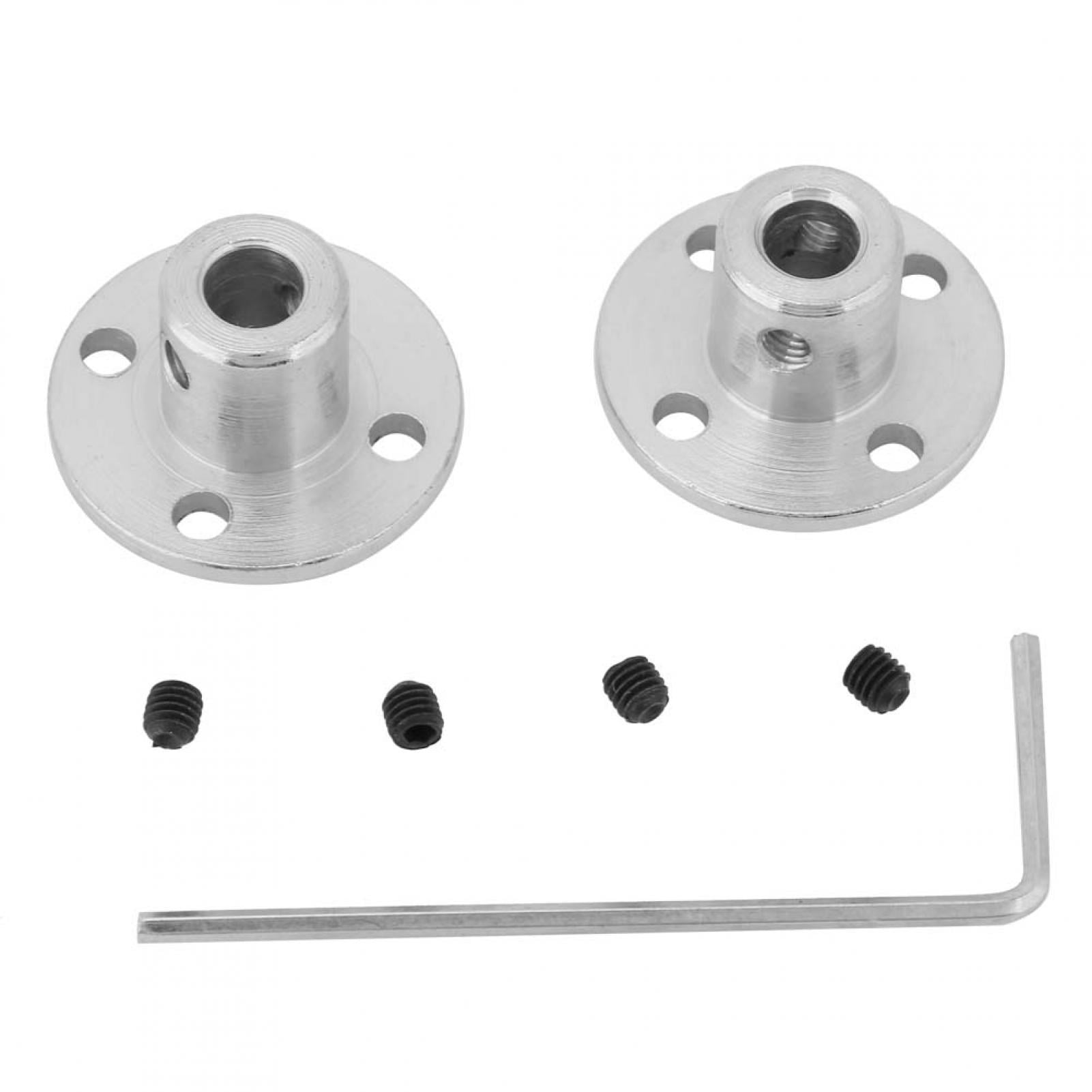 2-Pack M3 Rigid Flange Coupling - Motor Shaft Coupler Connector, Inner ...