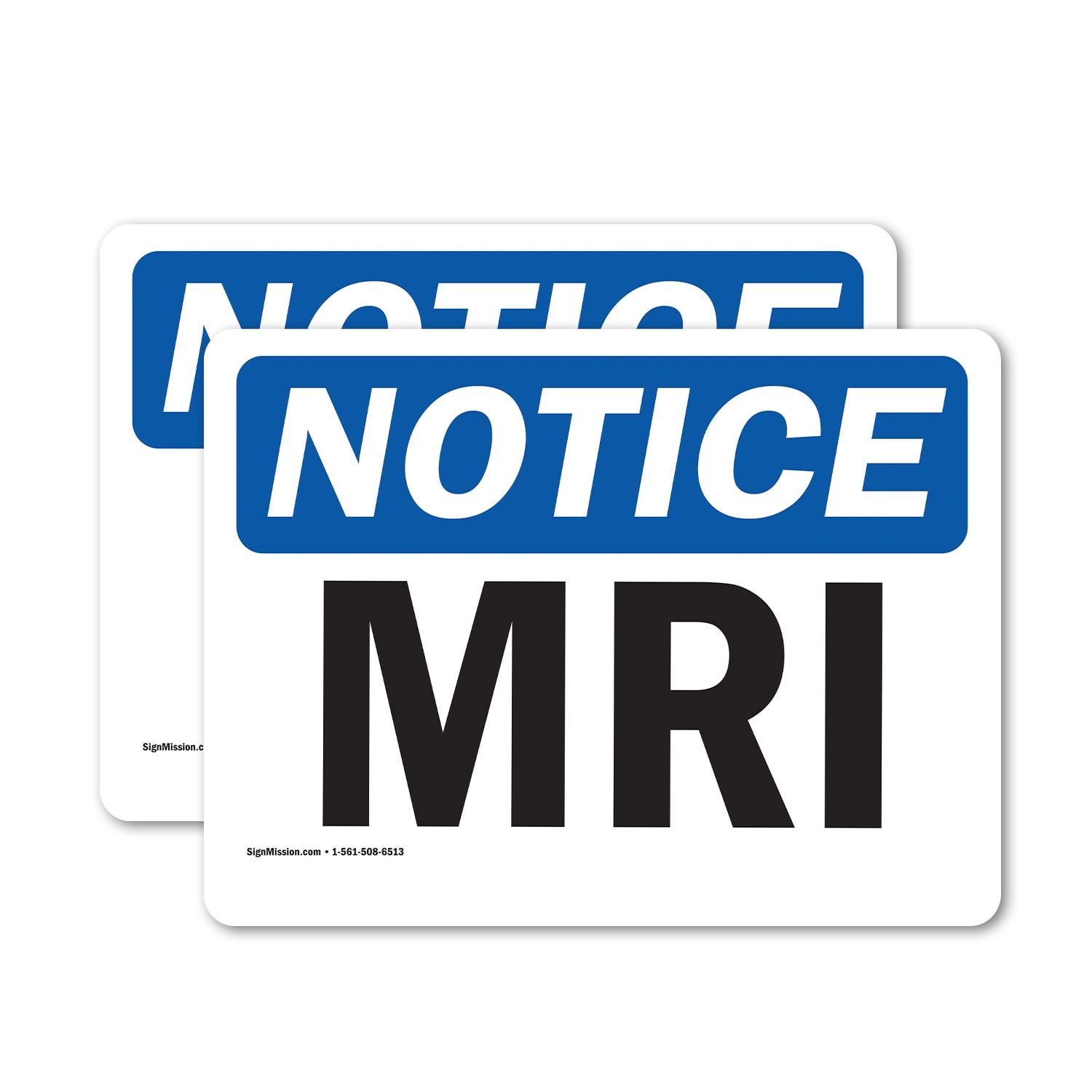 (2 Pack) MRI OSHA Notice Sign 24 Inch X 18 Inch Vinyl Label Decal ...
