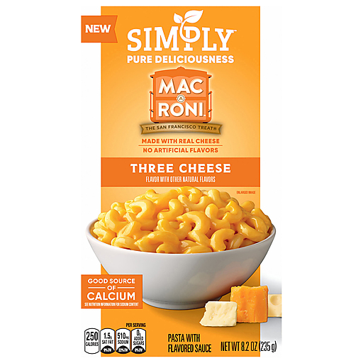 ( 2 Pack ) Mac-A-Roni Pasta, With Flavored Sauce, Three Cheese 8.2 Oz ...