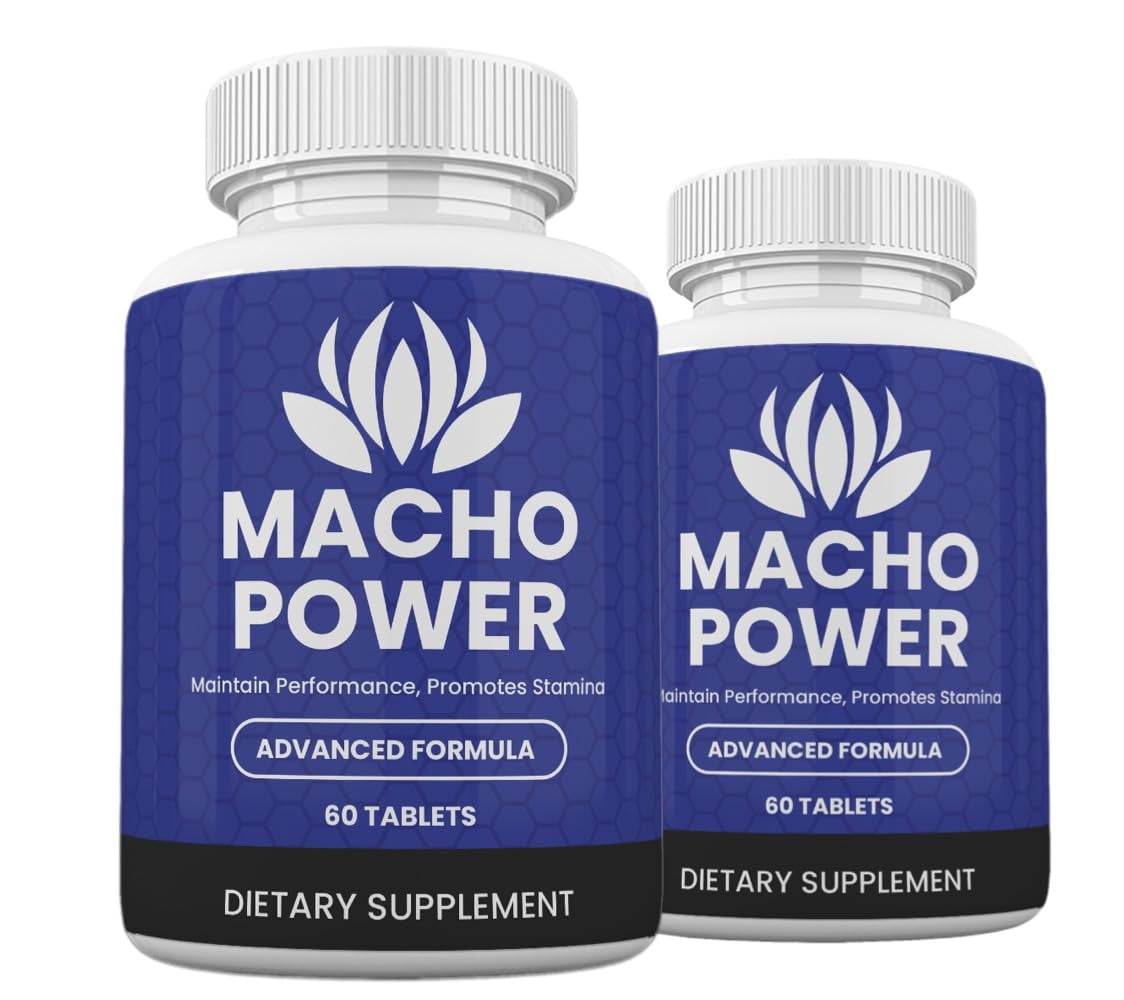 (2 Pack) Macho Power Pills For Men, Macho Power Male Supplement ...