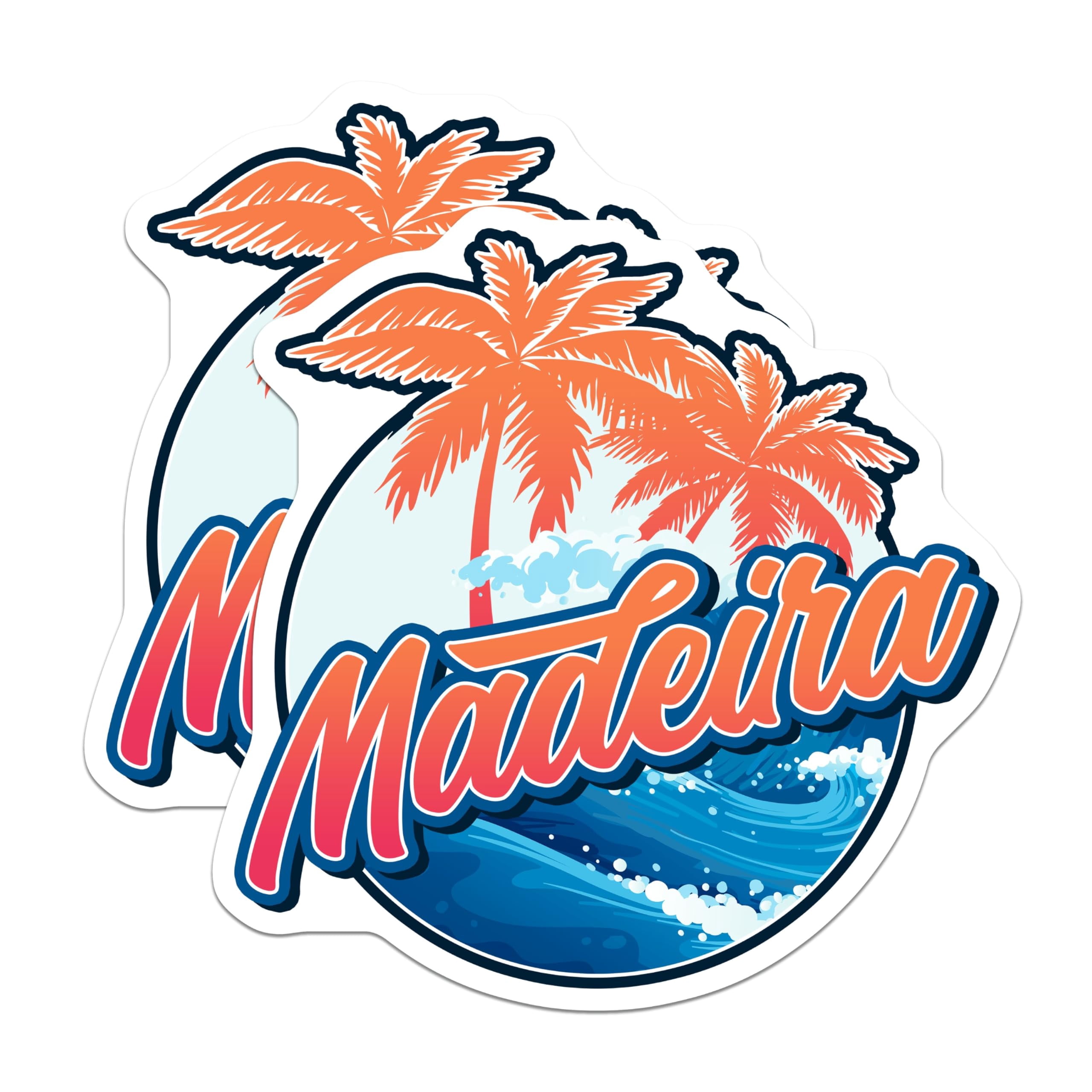 (2 Pack) Madeira Stickers - Portugal Travel - Island Vacation Decals ...
