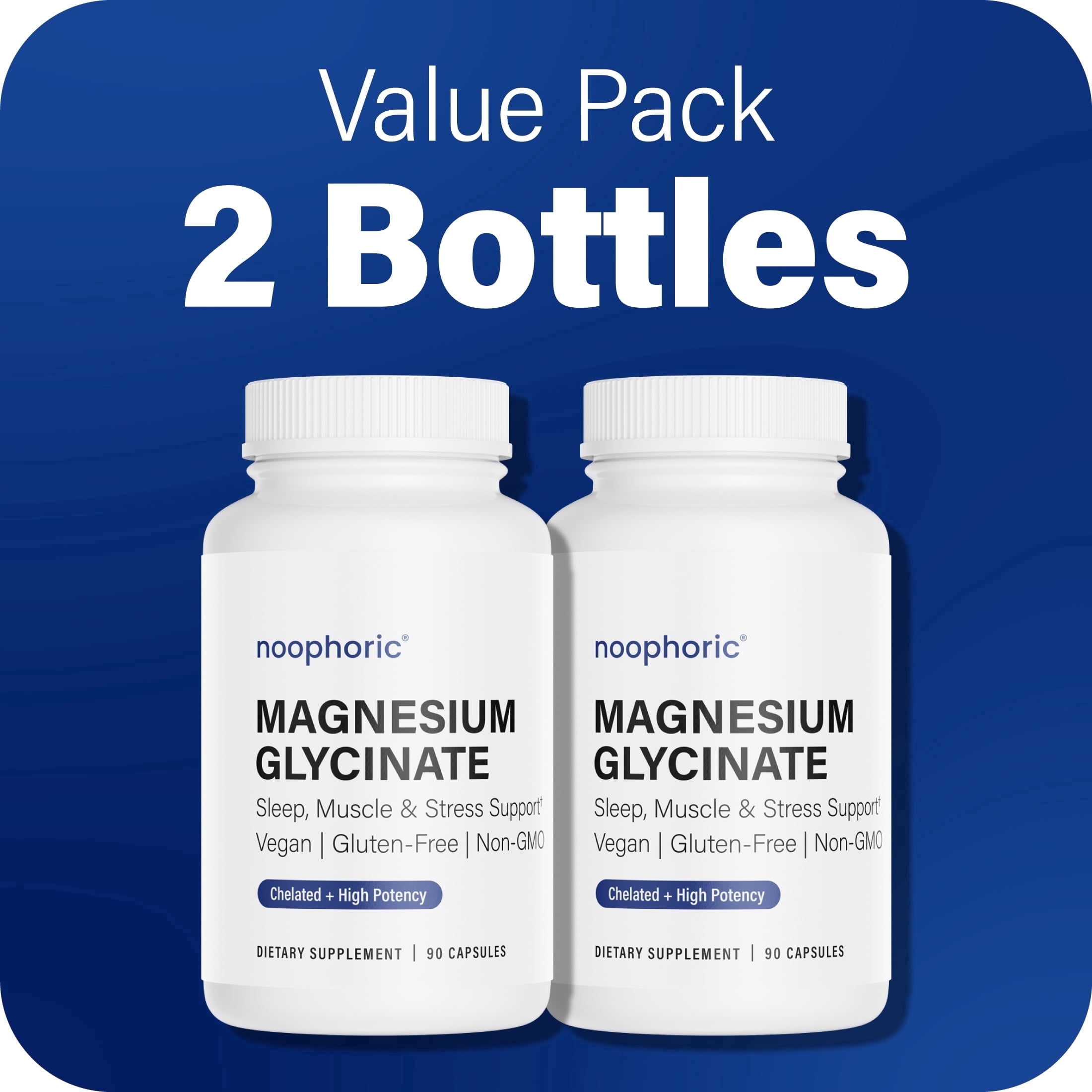 Noophoric Magnesium Glycinate 2,500mg, Sleep Aid, Stress Relief, Muscle ...