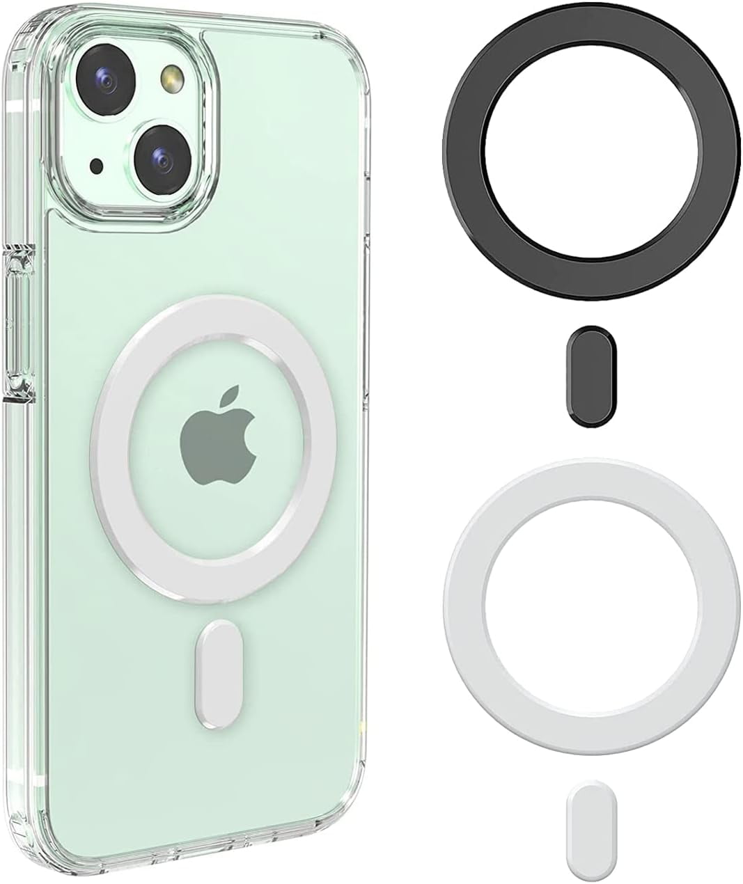 2 Pack Magnetic Adapter Ring, Universal Magnetic Sticker Compatible ...