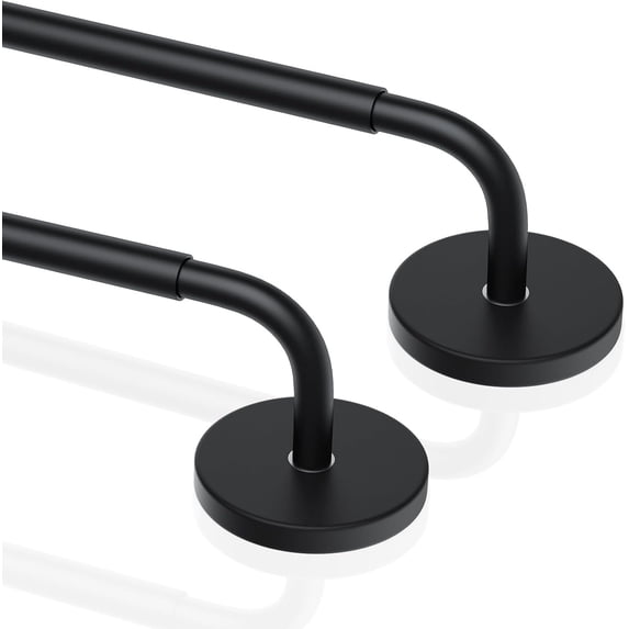 2 Pack Magnetic Curtain Rod for Door, 18 to 30 Inch Curtain Rod, 3/8 ...