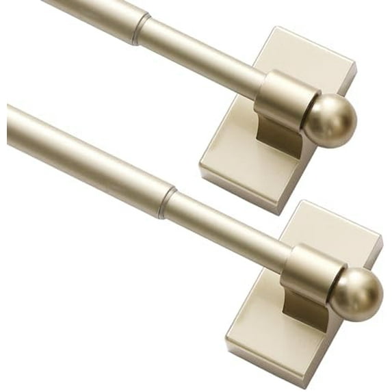2 Pack Magnetic Curtain Rods for Metal Doors 1/2" Multi-Use Versatile ...