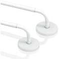 2 Pack Magnetic Curtain Rods for Metal Doors, Adjustable 30-40 Inch, 3/ ...