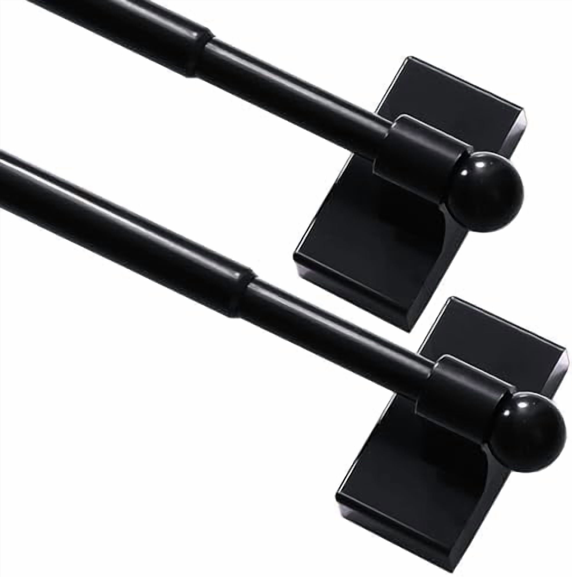 2-Pack Magnetic Curtain Rods for Metal Doors - Multi-Use, Adjustable ...
