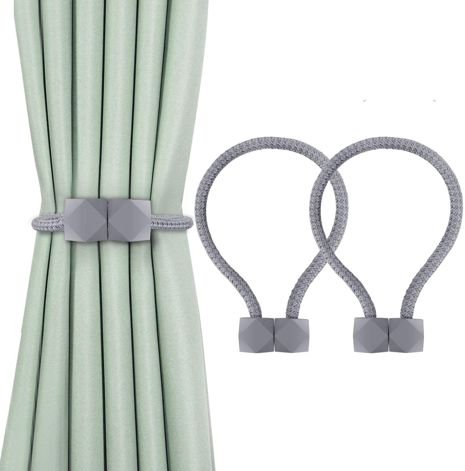 2 Pack Magnetic Curtain Tiebacks The Most Convenient Drape Tie Backs ...