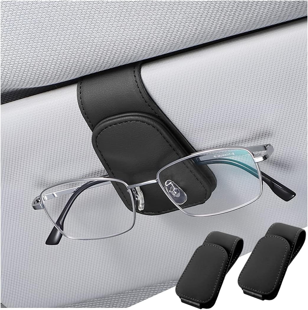NVAAV Magnetic Eyeglass Holder Sunglass Holder for Car, 2-Pack, 3.54" x ...