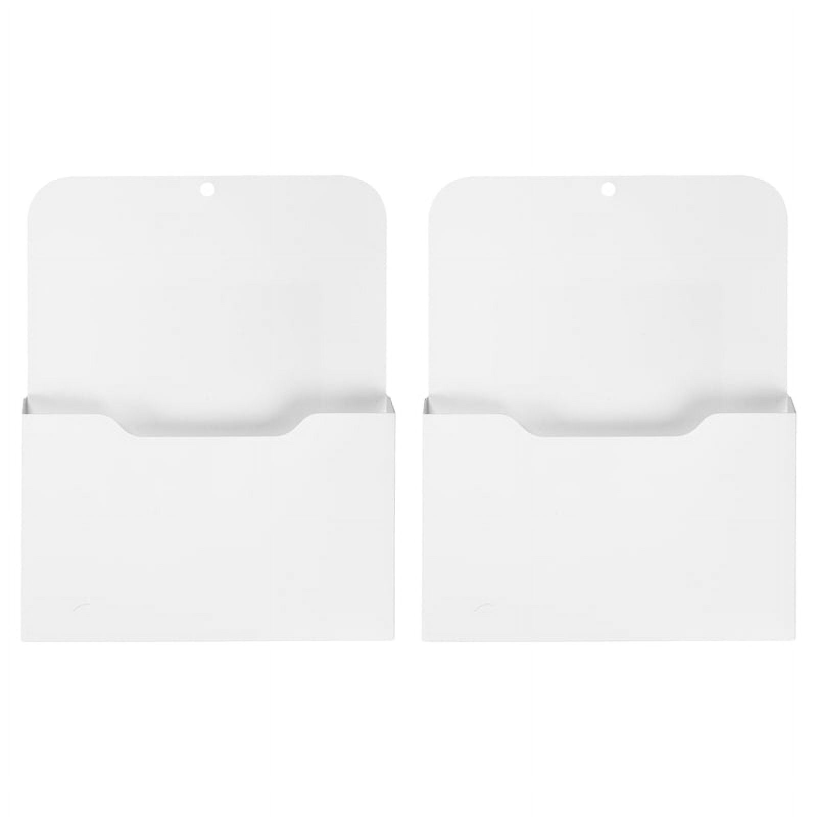 2 Pack Magnetic File Holder - Paper Holder, Pocket Organizer,Hanging ...