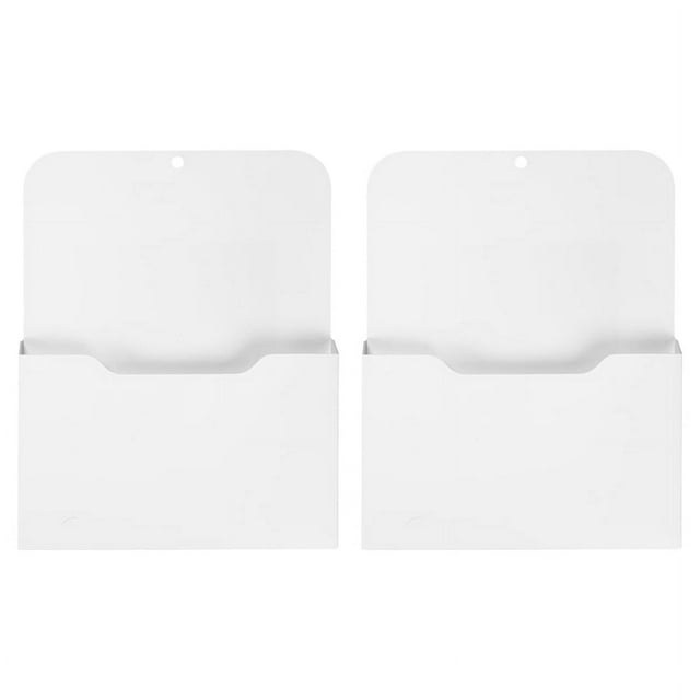 2 Pack Magnetic File Holder - Paper Holder, Pocket Organizer,Hanging ...