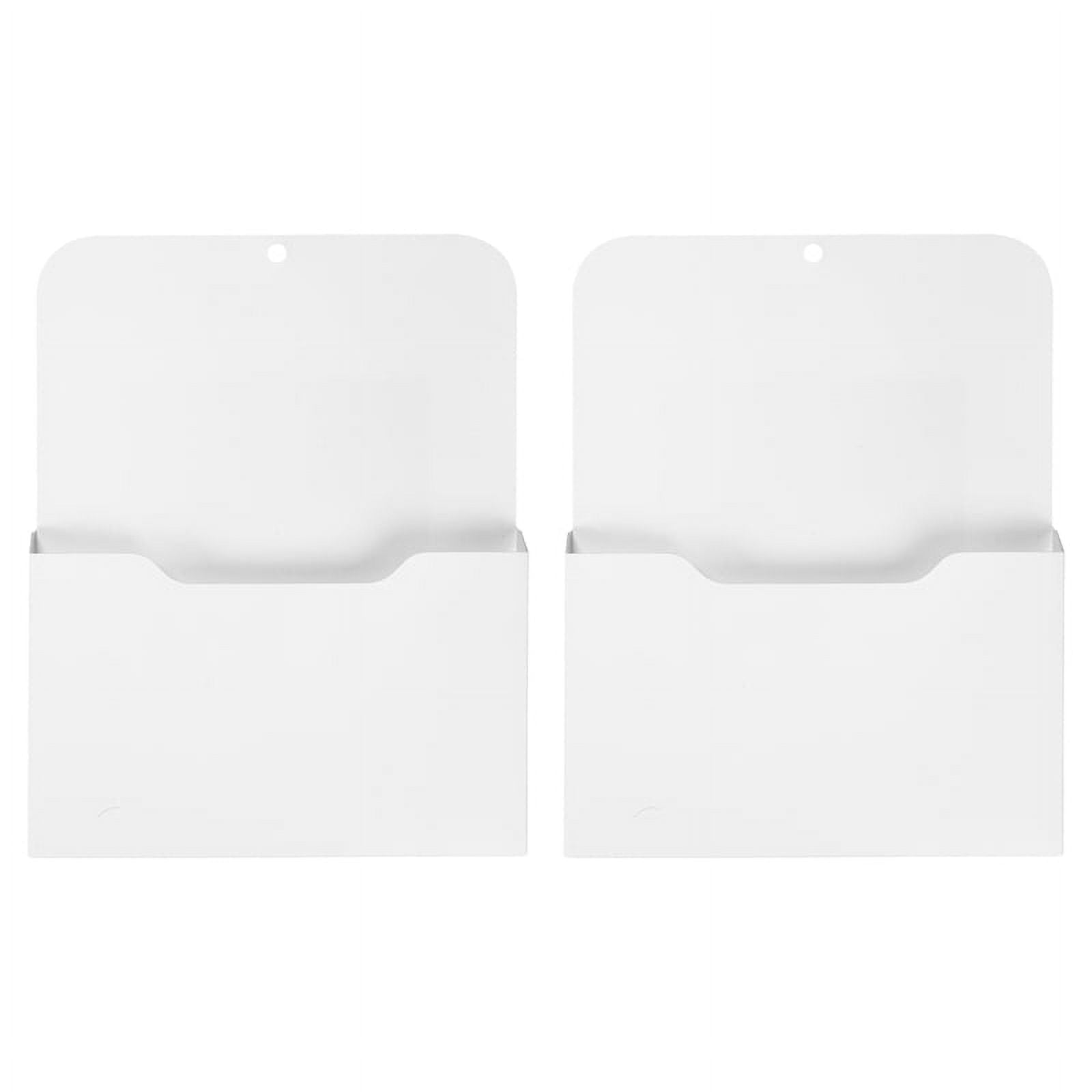 2 Pack Magnetic File Holder - Paper Holder, Pocket Organizer,Hanging ...