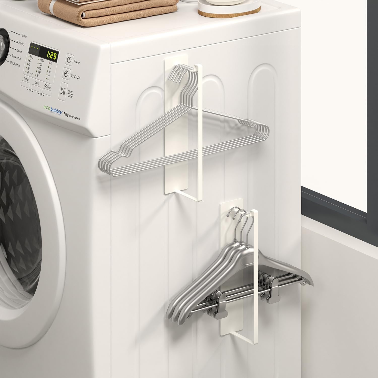 2 Pack Magnetic Hanger Organizer, Space-Saving Hanger Storage Rack for ...