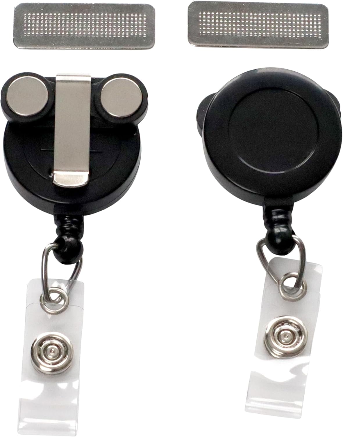 2 Pack - Magnetic Name Badge Holder Retractable Badge Reel with Magnet ...