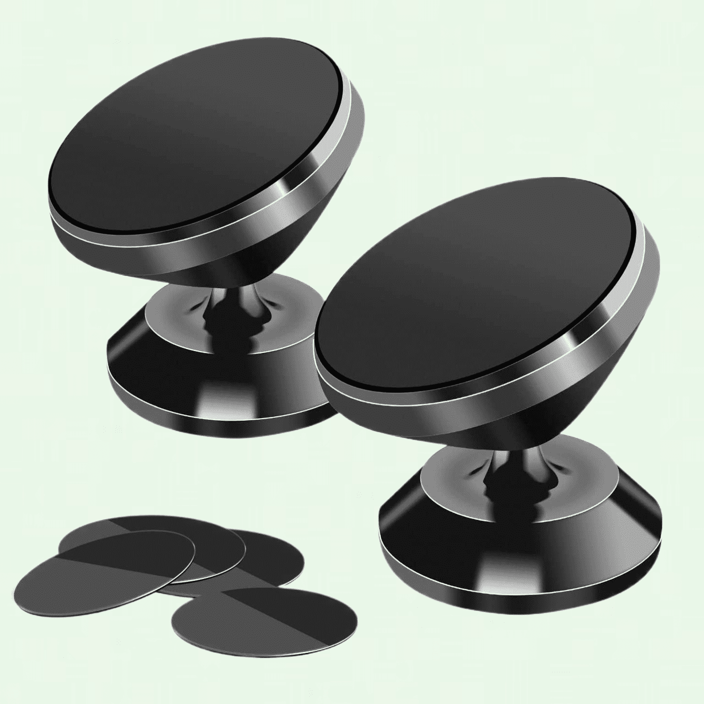 2 Pack Magnetic Phone Car Mount, Dashboard 360° Rotation & Adjustable ...