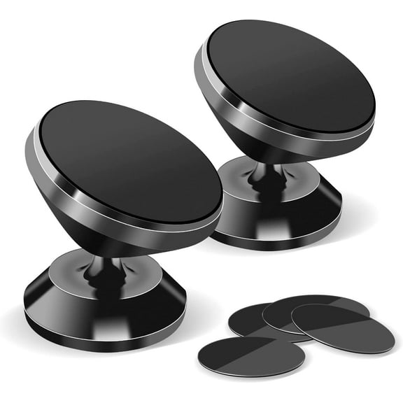 2-Pack Magnetic Phone Holder for Car Dash【Strong Magnet】 Mount 【4 Plate ...