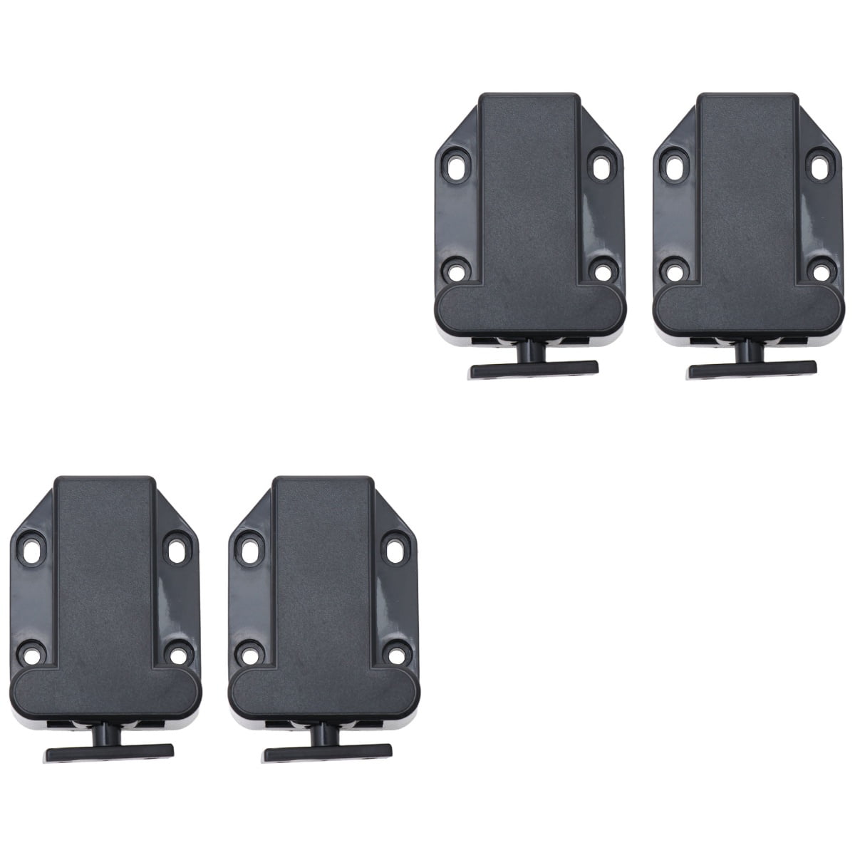 2 Pack Magnetic Screen Door Lock Kitchen Cabinets Gate Hook Child Black ...