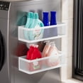 2 Pack Magnetic Shelves for Washing Machine, White Metal Storage ...