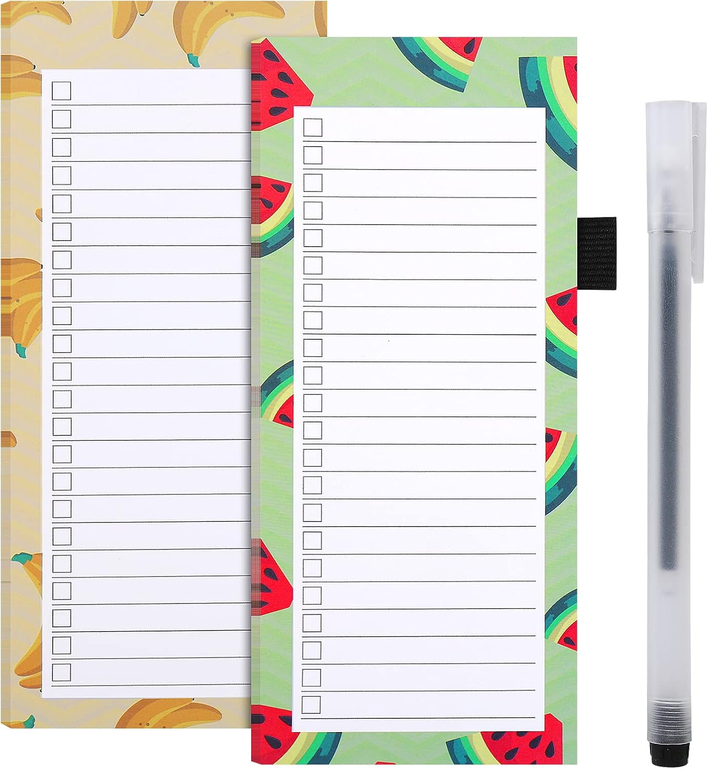 2 Pack Magnetic Shopping List Pad for idge - Grocery List Notepad ...