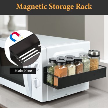 TINANA Magnetic Spice Rack Organizer, 4 Pack Moveable Fridge Spice ...